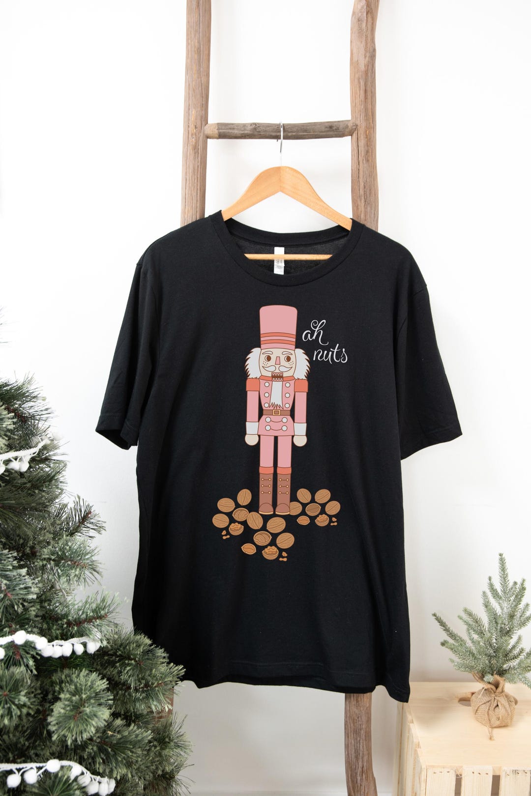Nutcracker Tee, Funny Xmas Shirt, Ah Nuts Shirt, Holiday Humor, Xmas ...