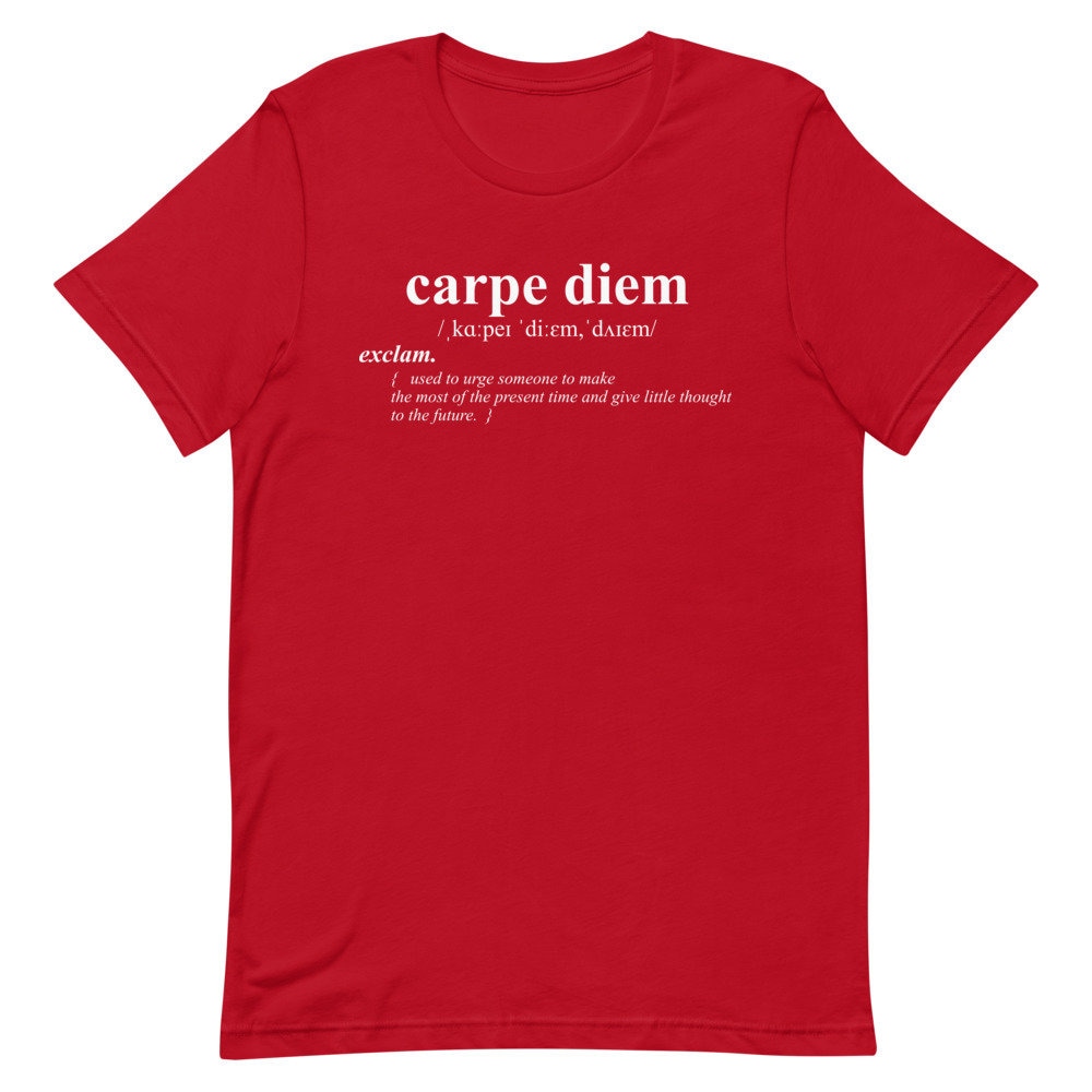 Carpe Diem T-Shirt, Carpe Diem Definition Shirt, Unternehmer Shirt ...