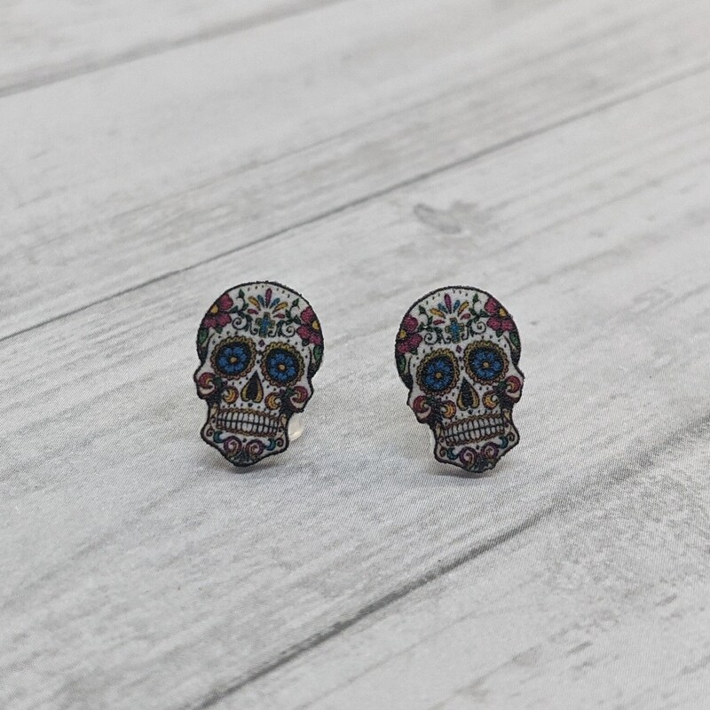 Skull Earrings - Etsy