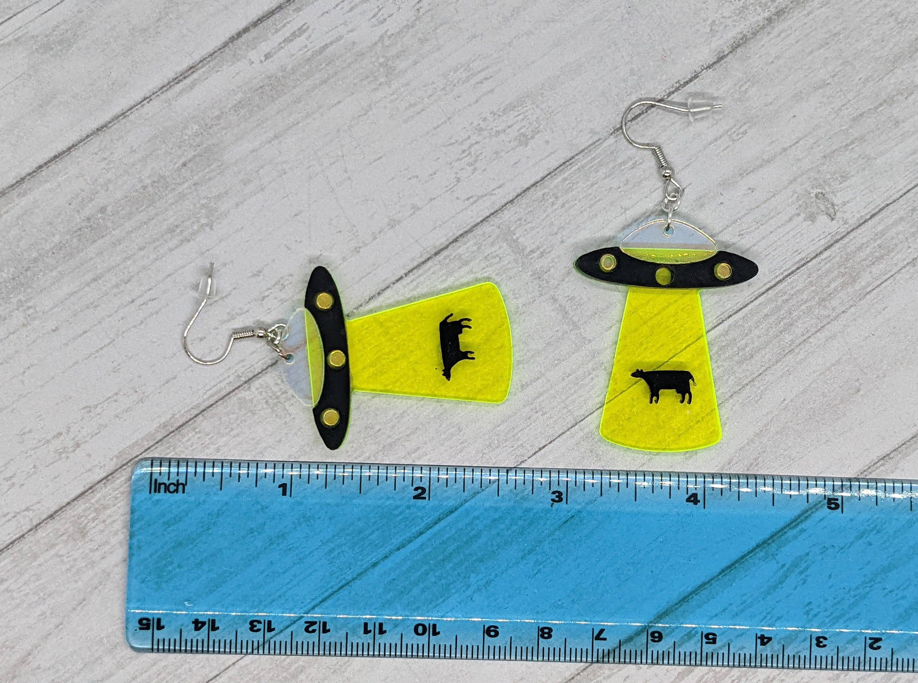 Alien Abduction Dangle Earrings - Etsy
