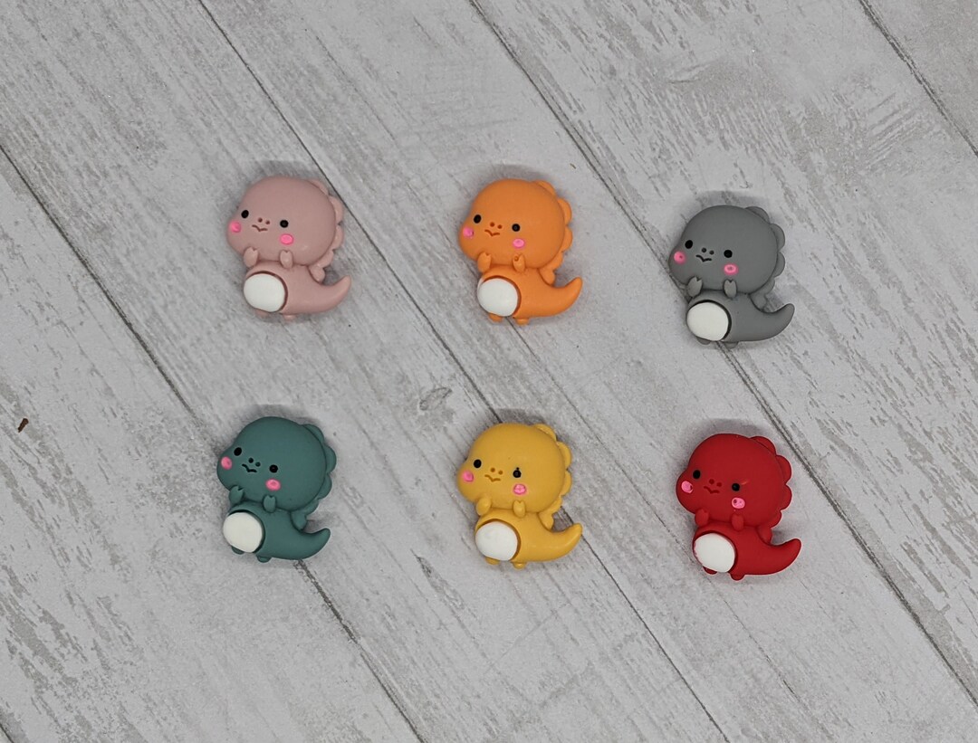 Adorable Dinosaur Magnets - Set of 6 - Etsy