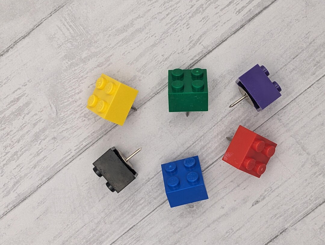 Toy Building Block Pushpins / Thumbtacks - Etsy
