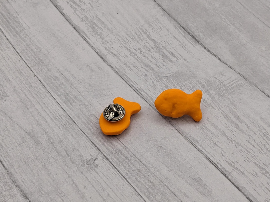 Realistic Goldfish Cracker Pins - Set of 2 - Etsy