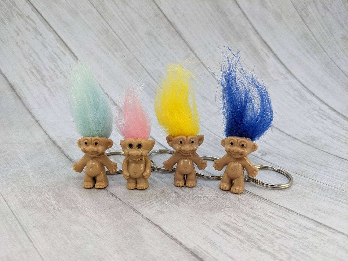 Mini Vintage Troll Keychain - Etsy