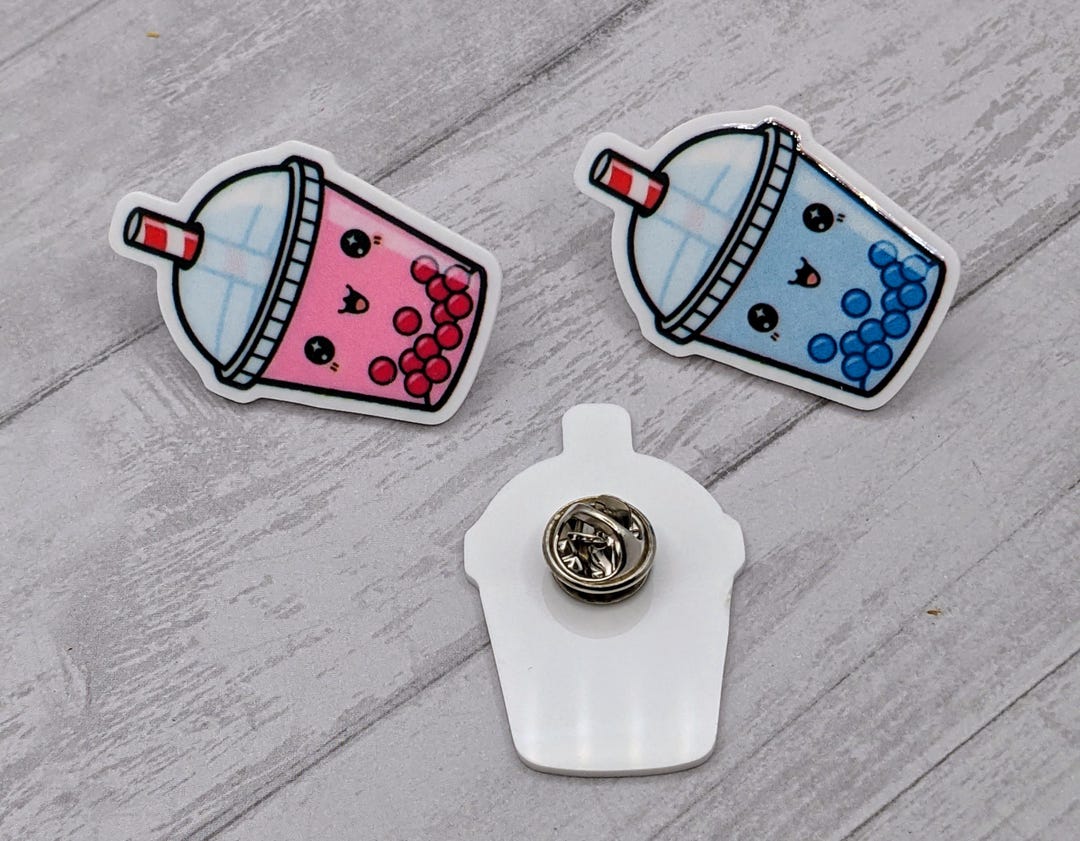 Boba Tea Best Friend Pins - Etsy