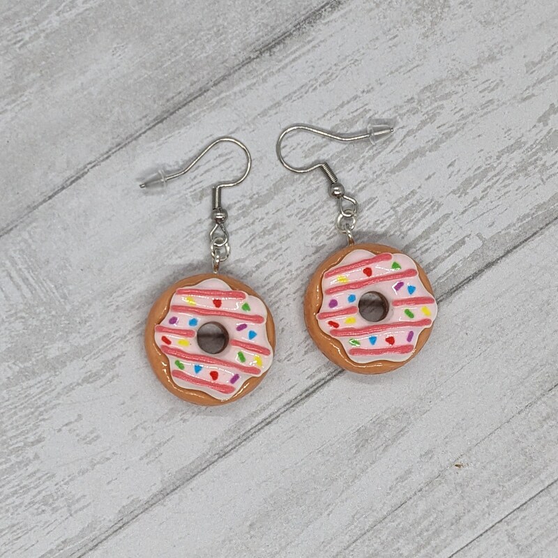 Donut Dangling Earrings - Etsy