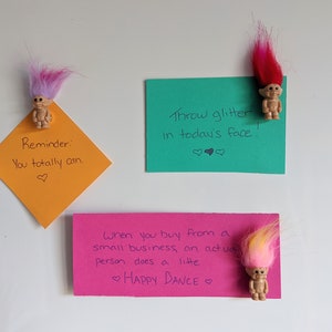 Mini Vintage Troll Magnet - Etsy