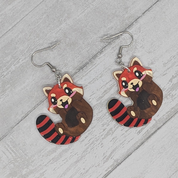 Panda Earrings Dangling - Etsy