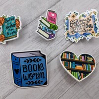 Cute Bookish Pins - Set of 5 - Etsy