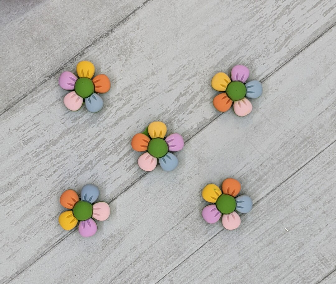 Flower Magnets - Set of 5 - Etsy