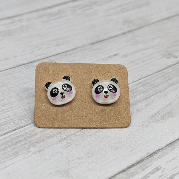 Panda Earrings - Etsy