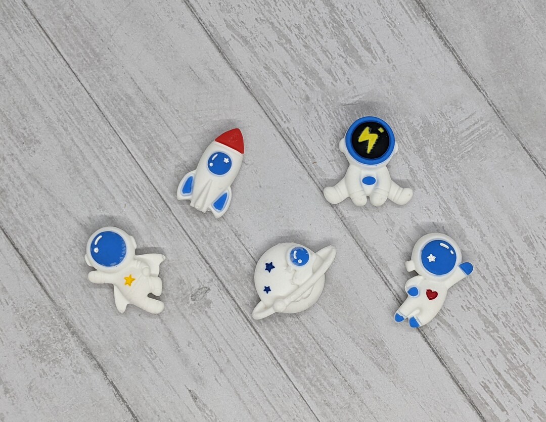 Space Astronaut Rocket Magnets - Set of 5 - Etsy