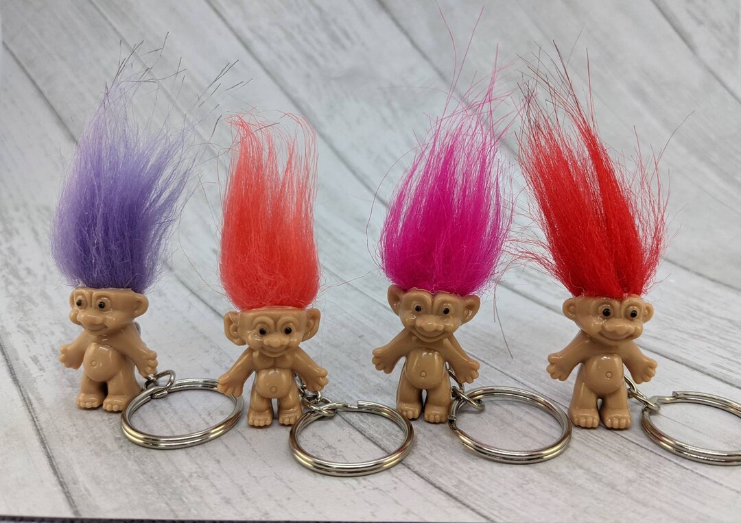 Mini Vintage Troll Keychain - Etsy