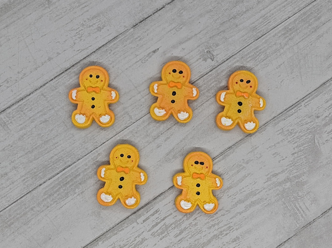 Gingerbread Man Christmas Magnets - Set of 5 - Etsy