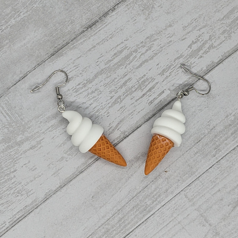 Ice Cream Earrings - Etsy