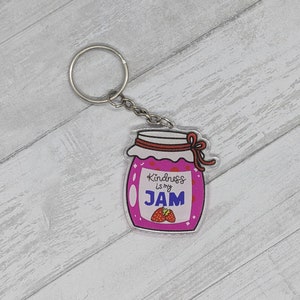 Kindness is My Jam Keychain - Etsy