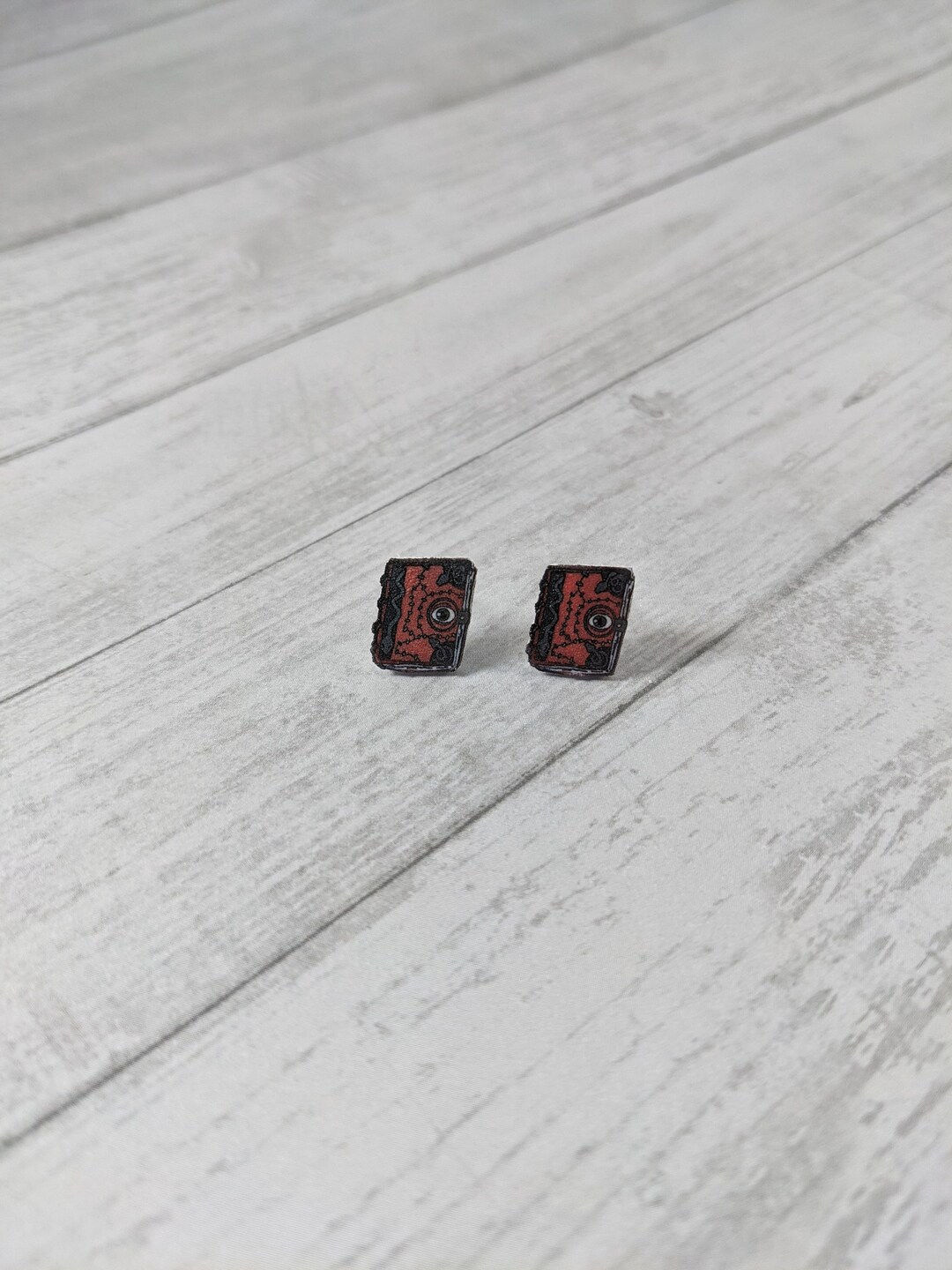 Hocus Pocus Spell Book Stud Earrings - Etsy