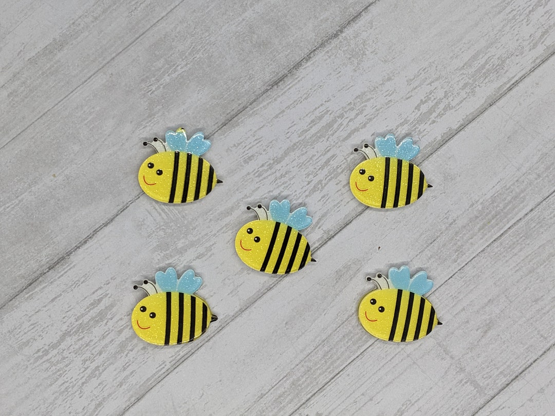 Sparkly Happy Bee Magnets - Set of 5 - Etsy