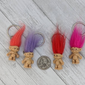 Mini Vintage Troll Keychain - Etsy