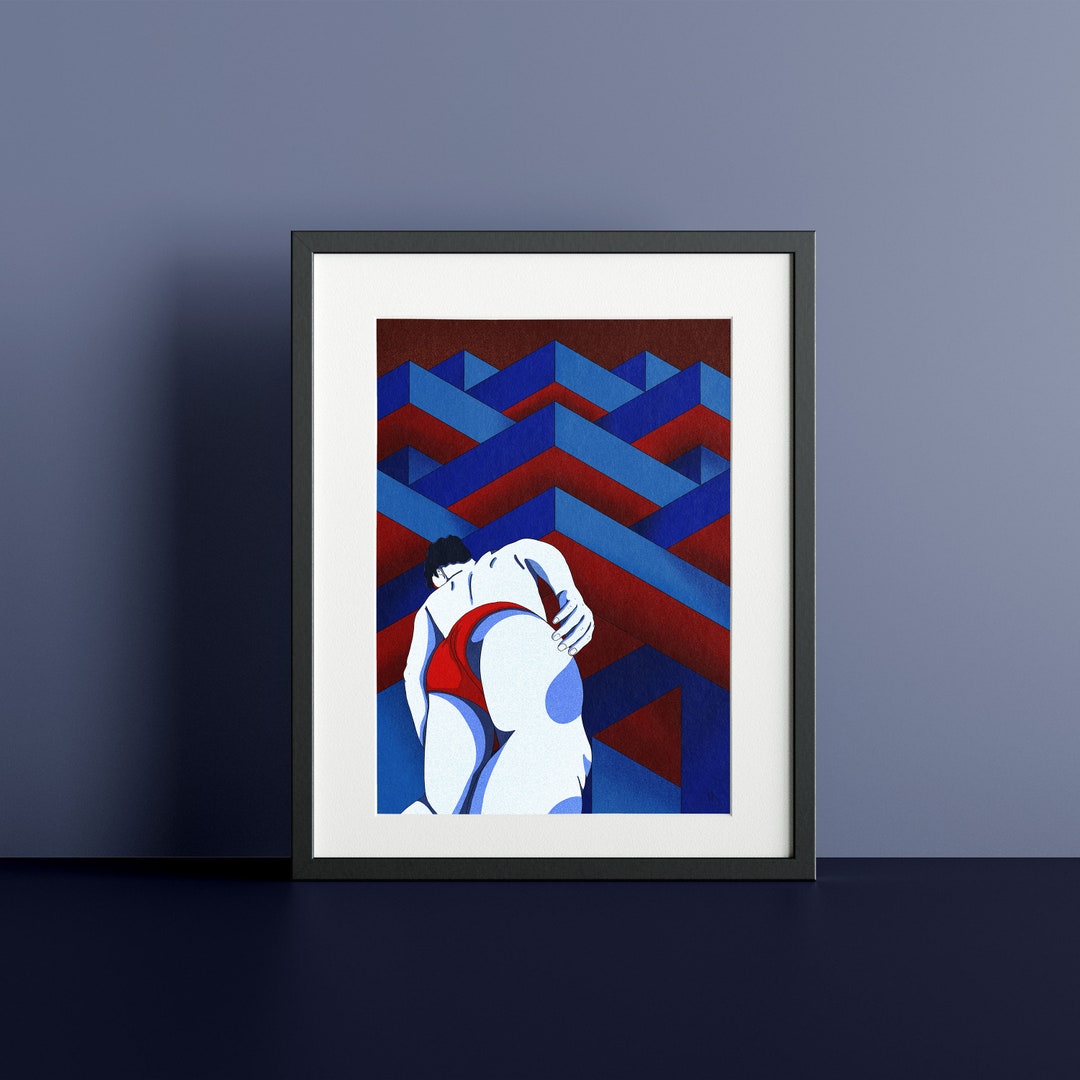 Into Geometry A3/A4 Fine Art Print - Etsy