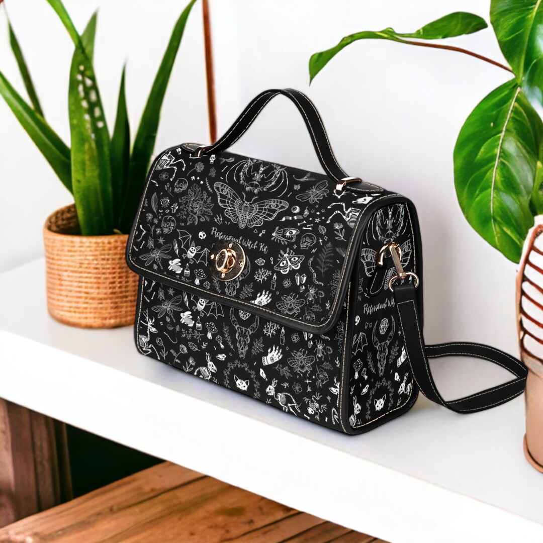 Dark Cottagecore Forest Satchel Bag, Cute Women Gothic Crossed Body ...