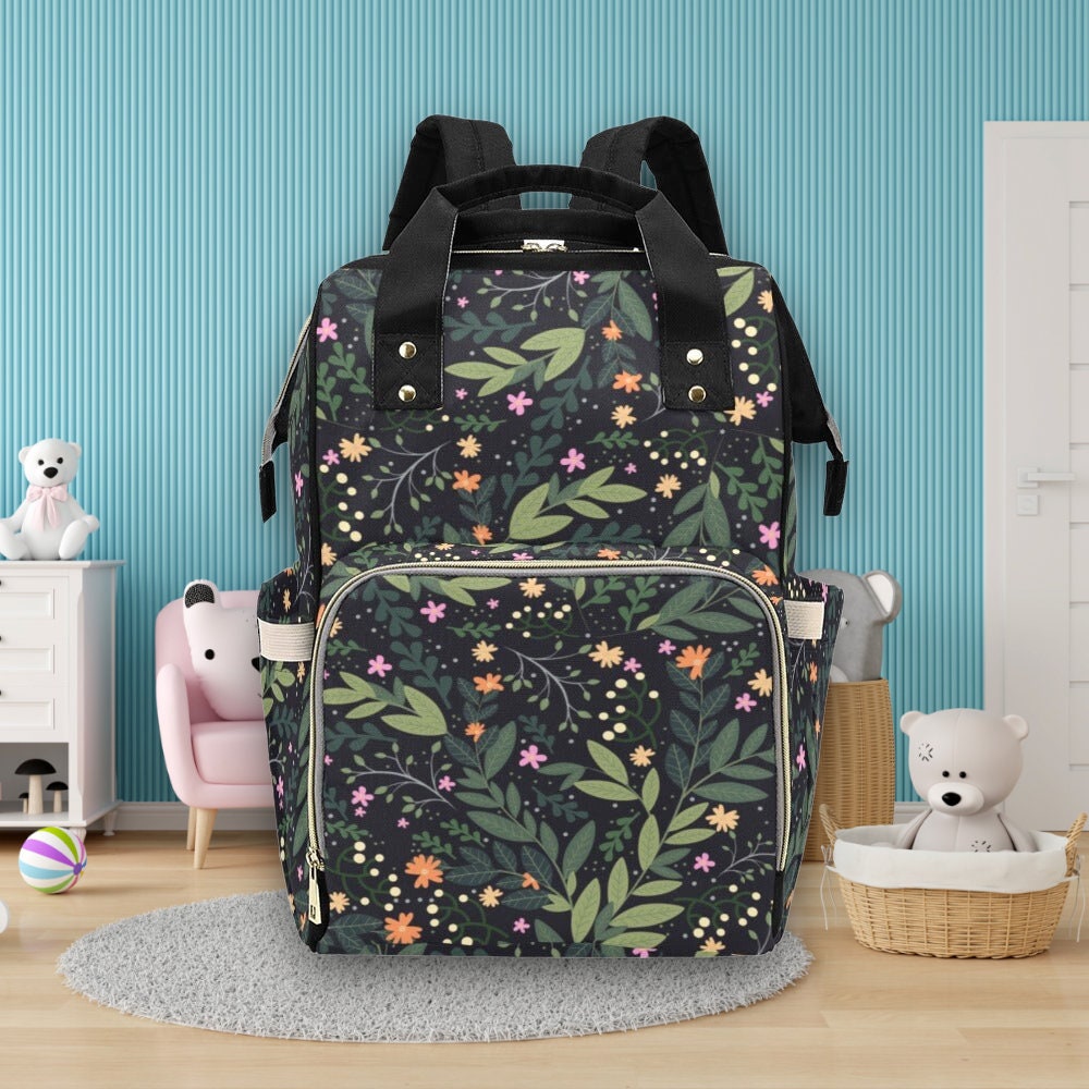 Vintage Woodland Diaper Bag Dark Nature Diaper Backpack Dark - Etsy