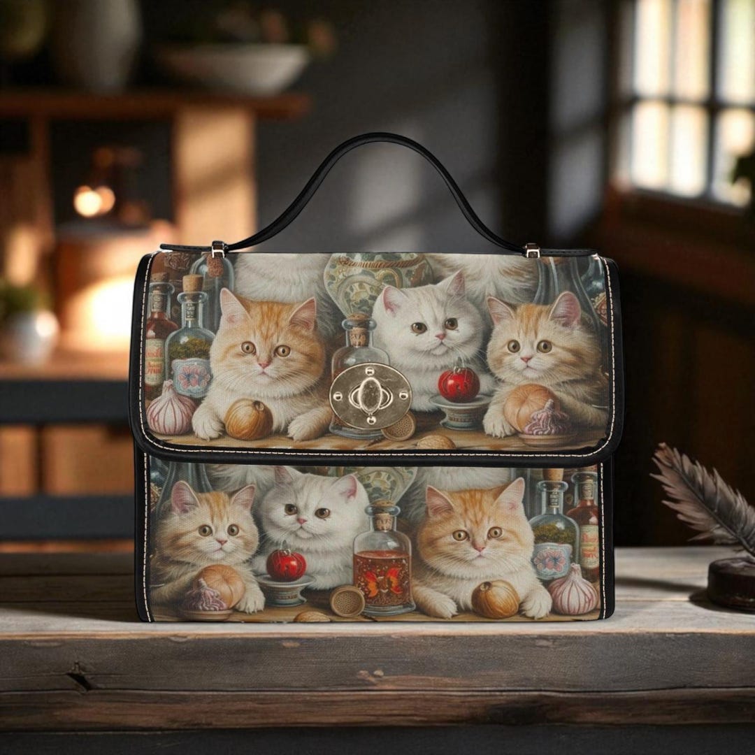 Witchy Cats & Potions Purse – Occult Art Print - Etsy