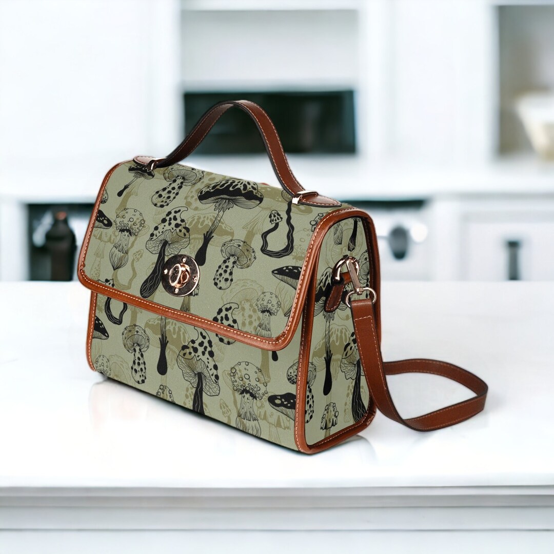 Witch Canvas Satchel Bag, Dark Faecore Witchcore Cross Body Purse ...