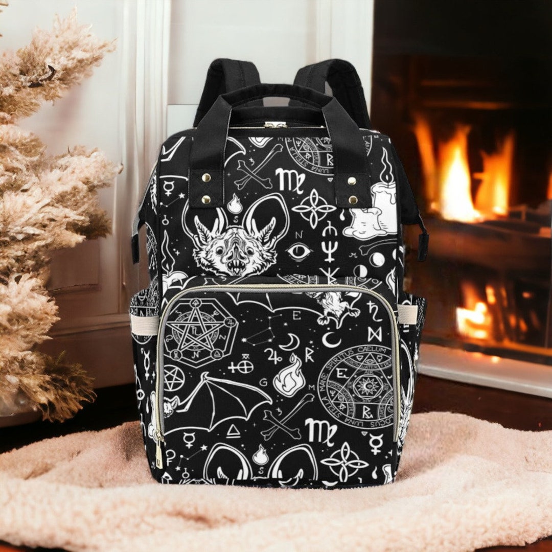 Baby Bat Diaper Nappy Bag Goth Baby Bag Goth Backpack Goth - Etsy