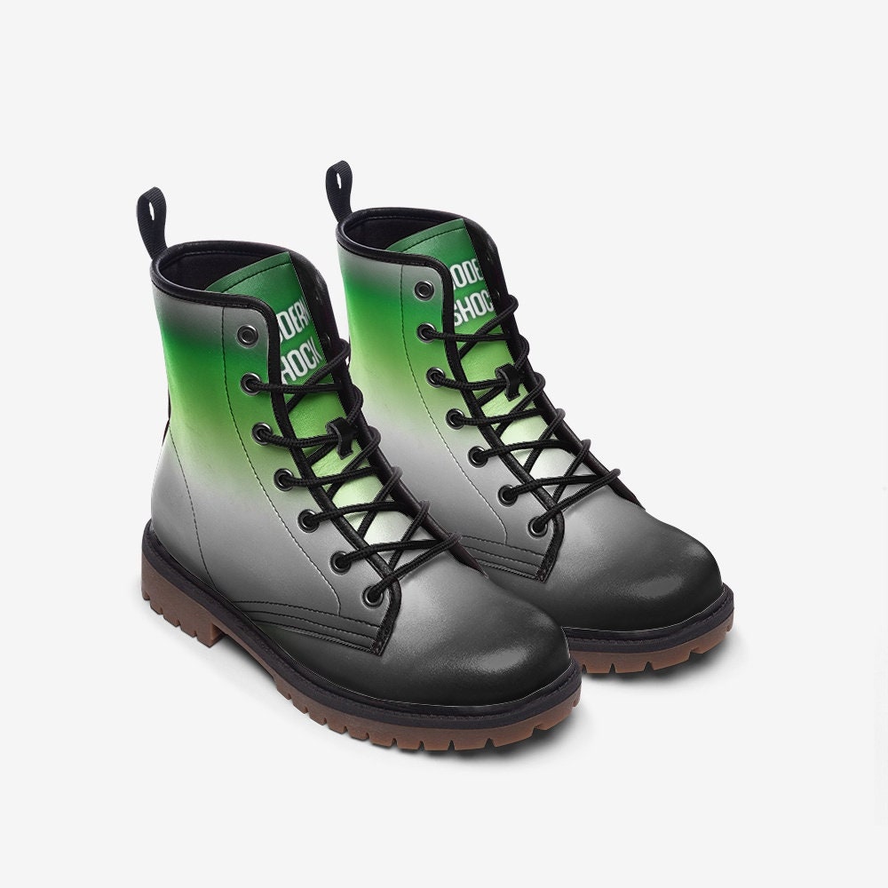 Aromantic Pride Boots LGBTQ Rainbow Combat Boots Pride - Etsy
