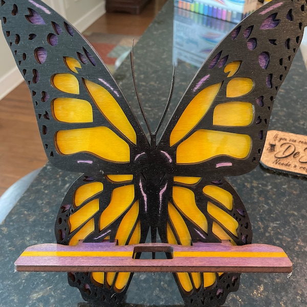 Butterfly Stand Svg - Etsy