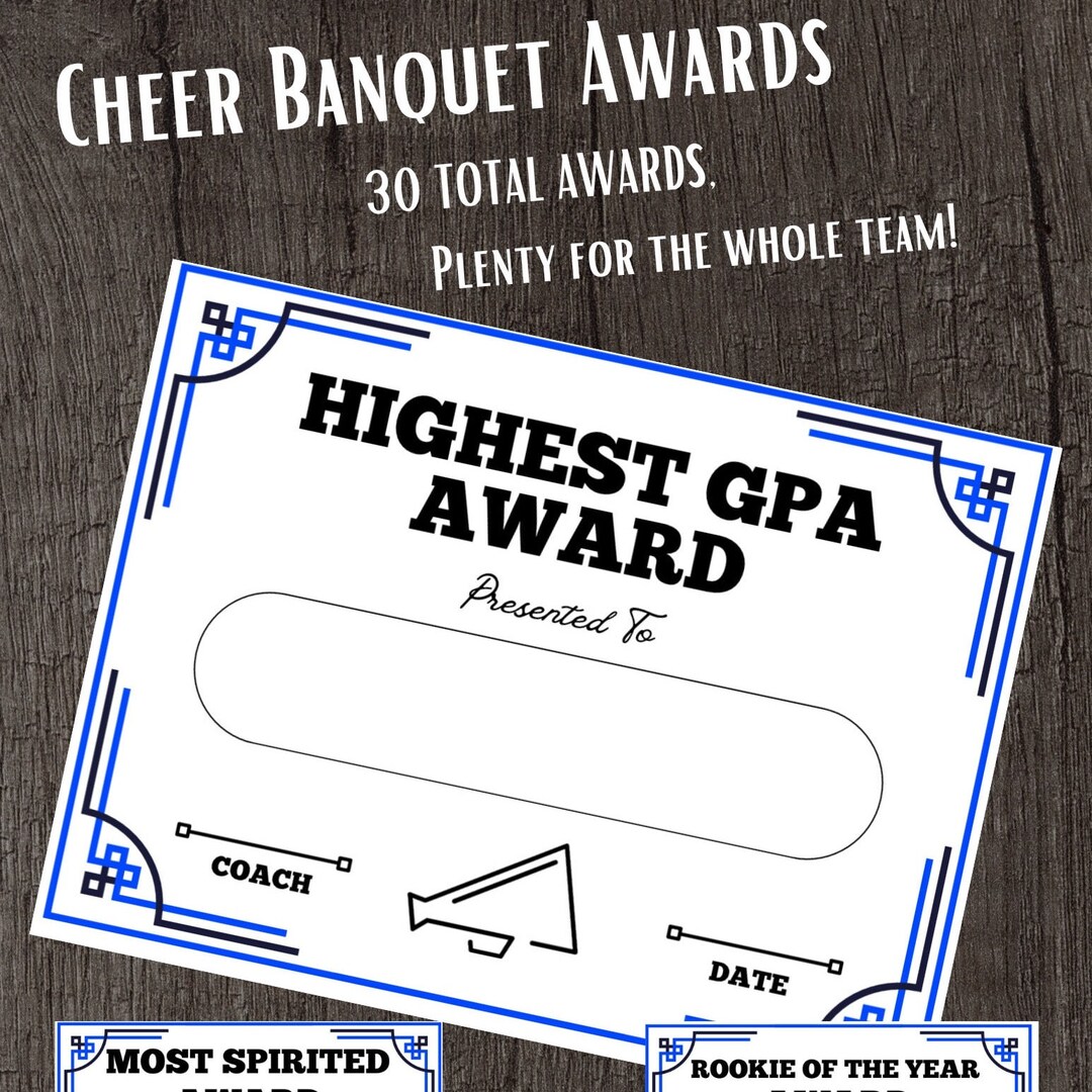 Cheer Team Banquet Awards - Etsy