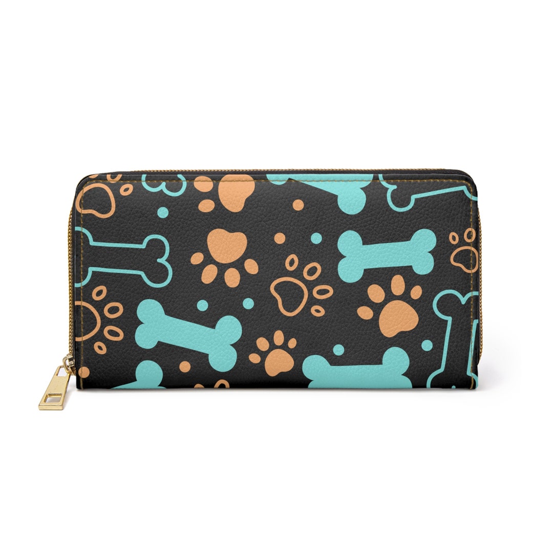 Zipper Wallet Dog Bone Design - Etsy
