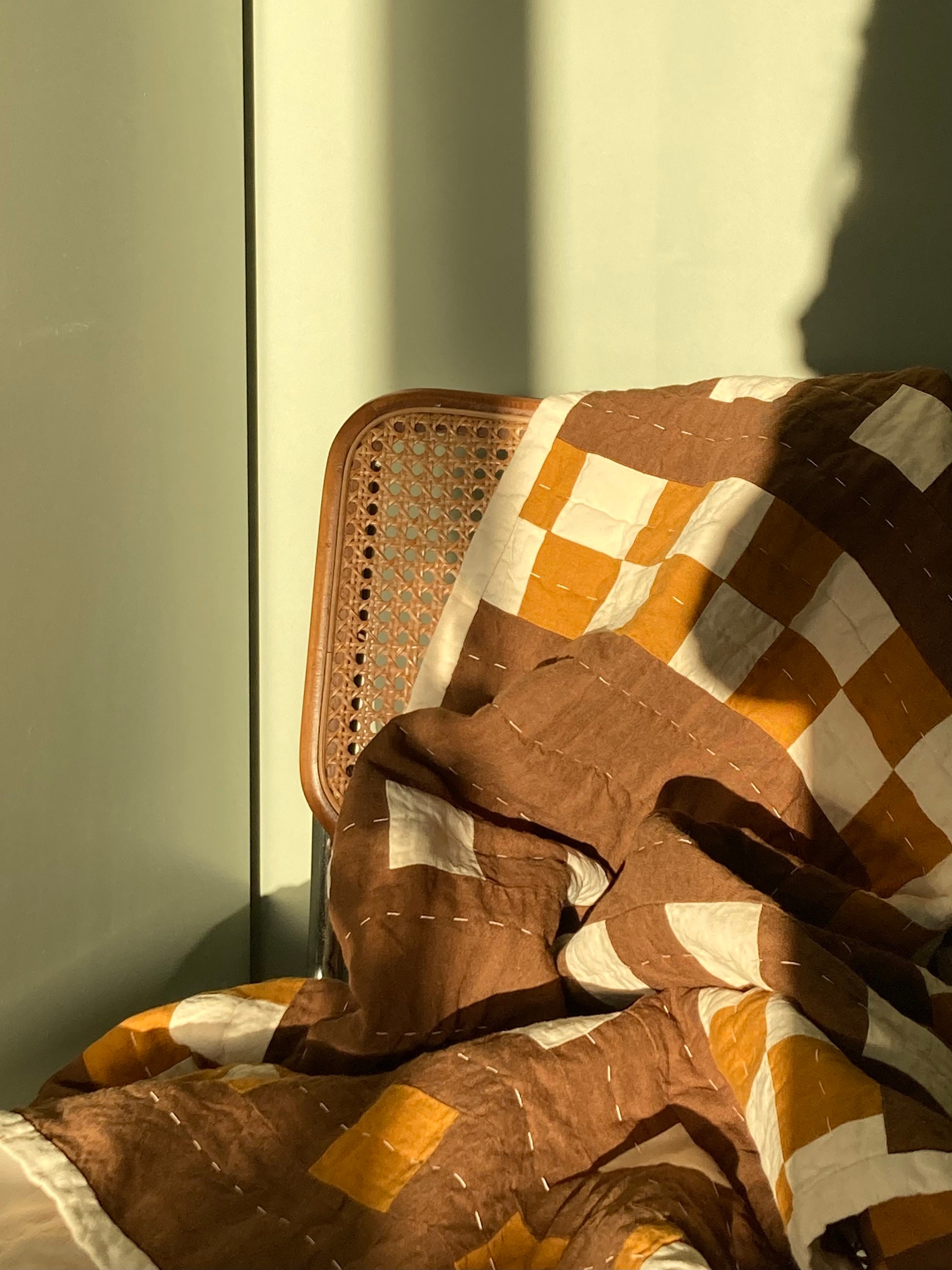 Modern Checkerboard Pattern Patchwork Quilt - Etsy