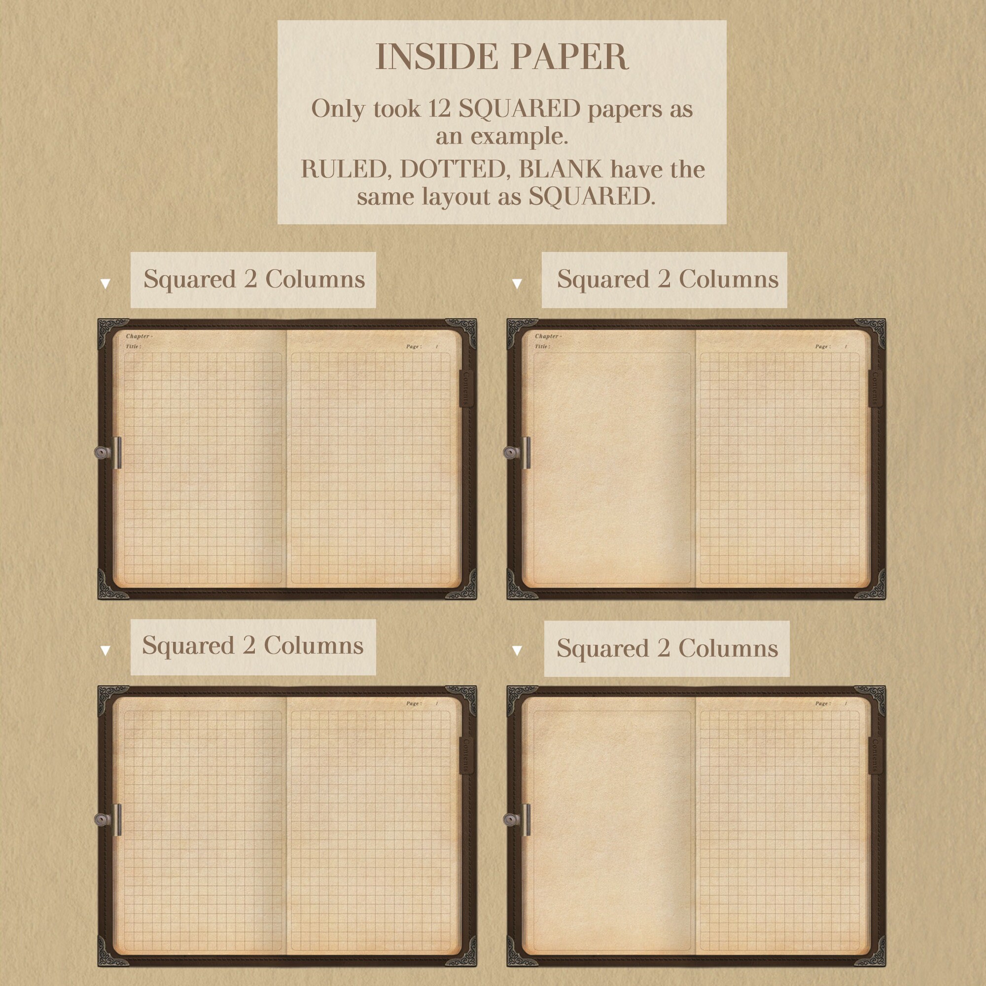 Digital Notebook, Vintage, Free Stickers, Hyperlinked, Designed for ...