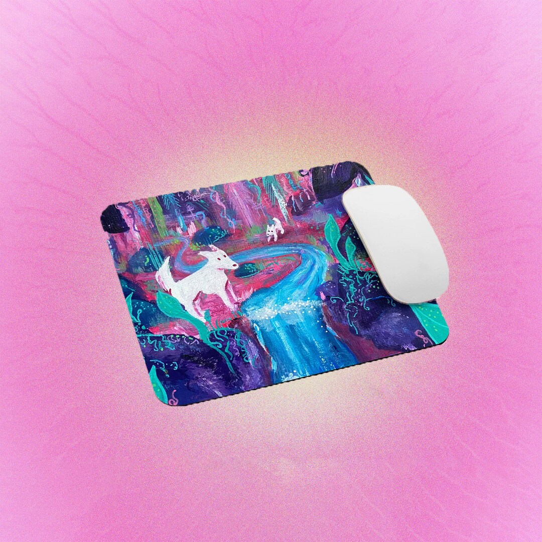 Magical Wolf Forest Mouse Pad - Etsy