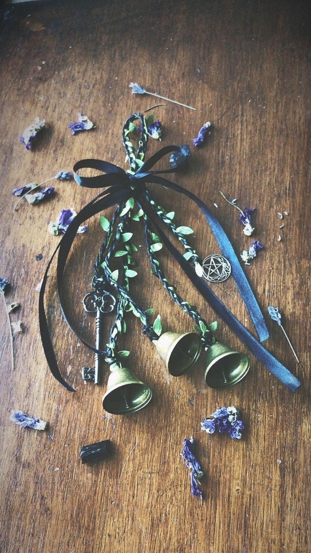 Samhain Witch Bells - Traditional Folk Charm for Home Protection Ritually Handmade With ...