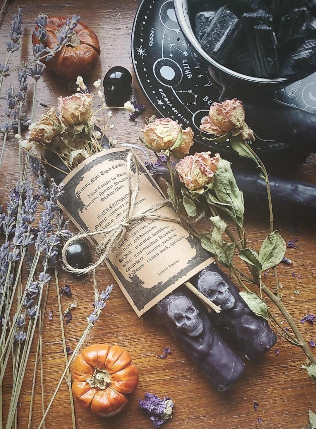 Memento Mori Candle, Protection Candle, Hag Candle, Cord Cutting ...