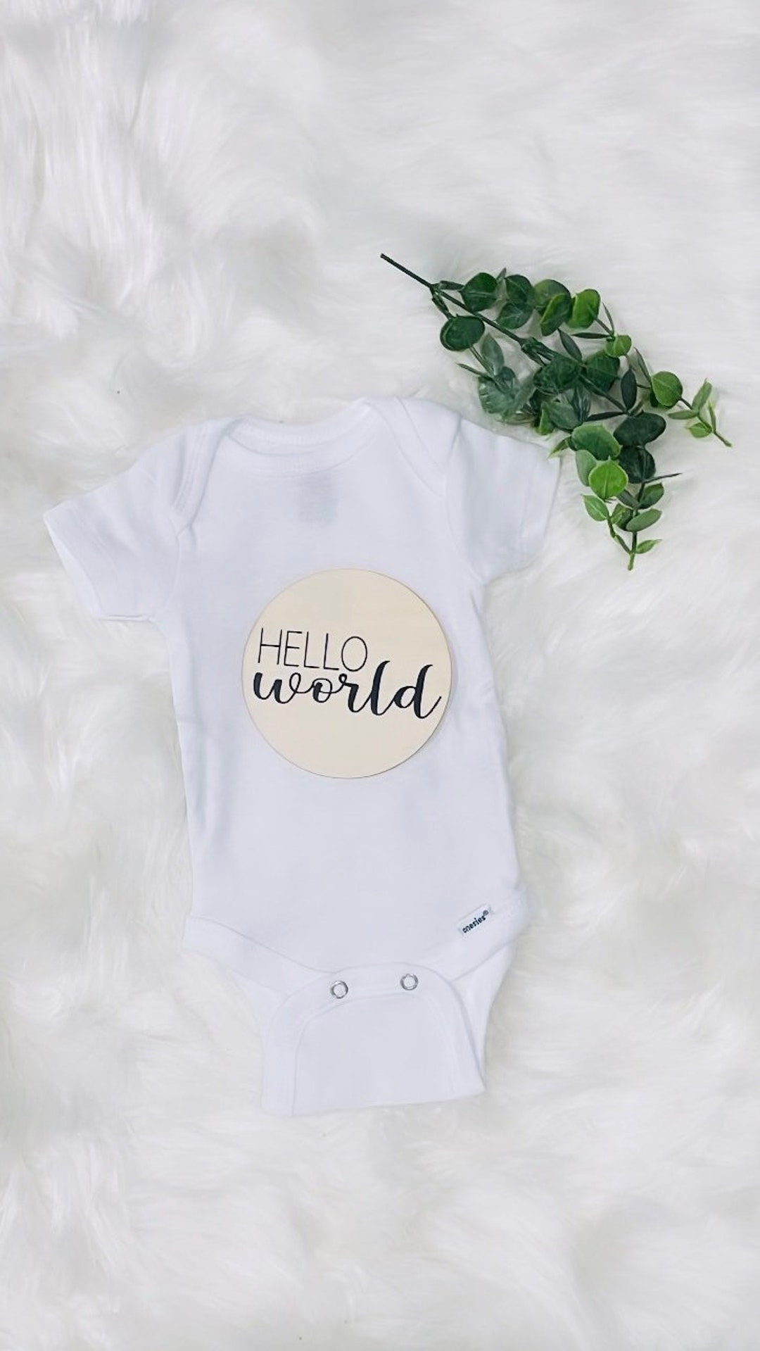 Hello World Birth Announcement Sign, Baby Announcement Sign, Newborn ...