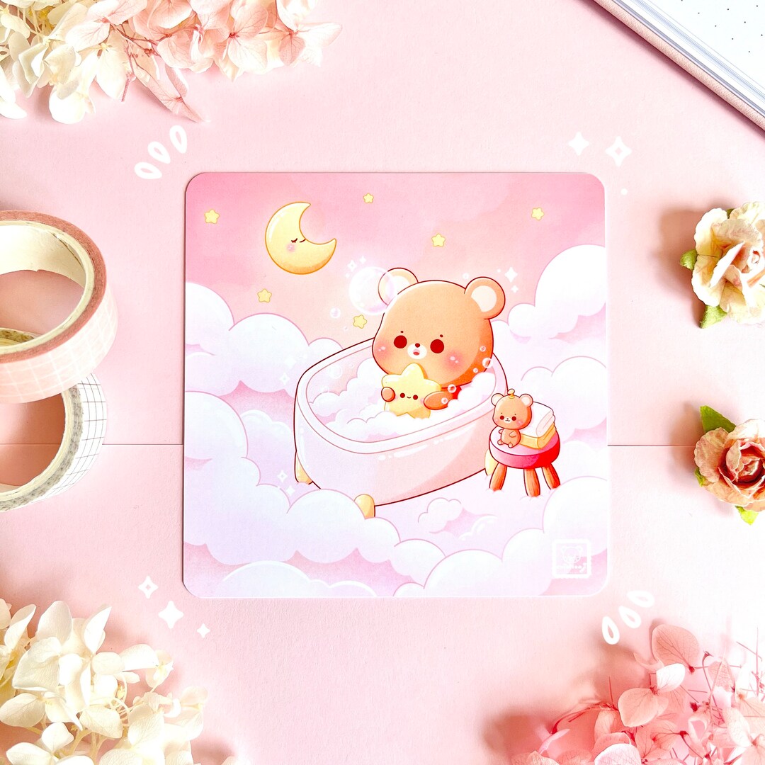 Dreamy Aesthetic Bubble Bath Art Print - Etsy