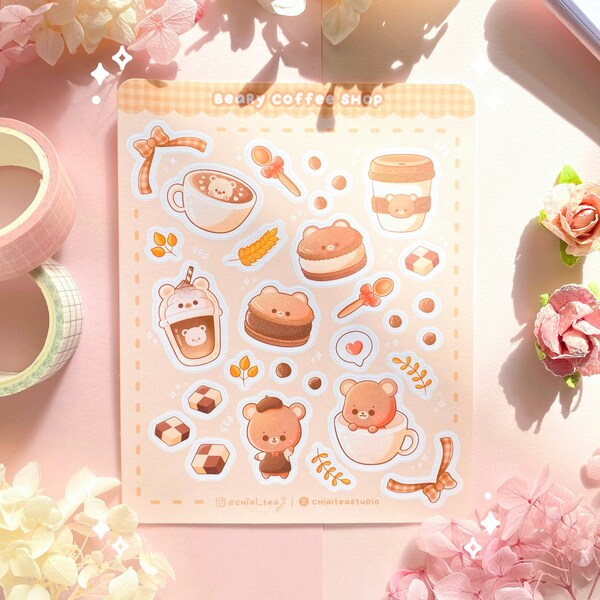Cute Coffee Stickers - Etsy
