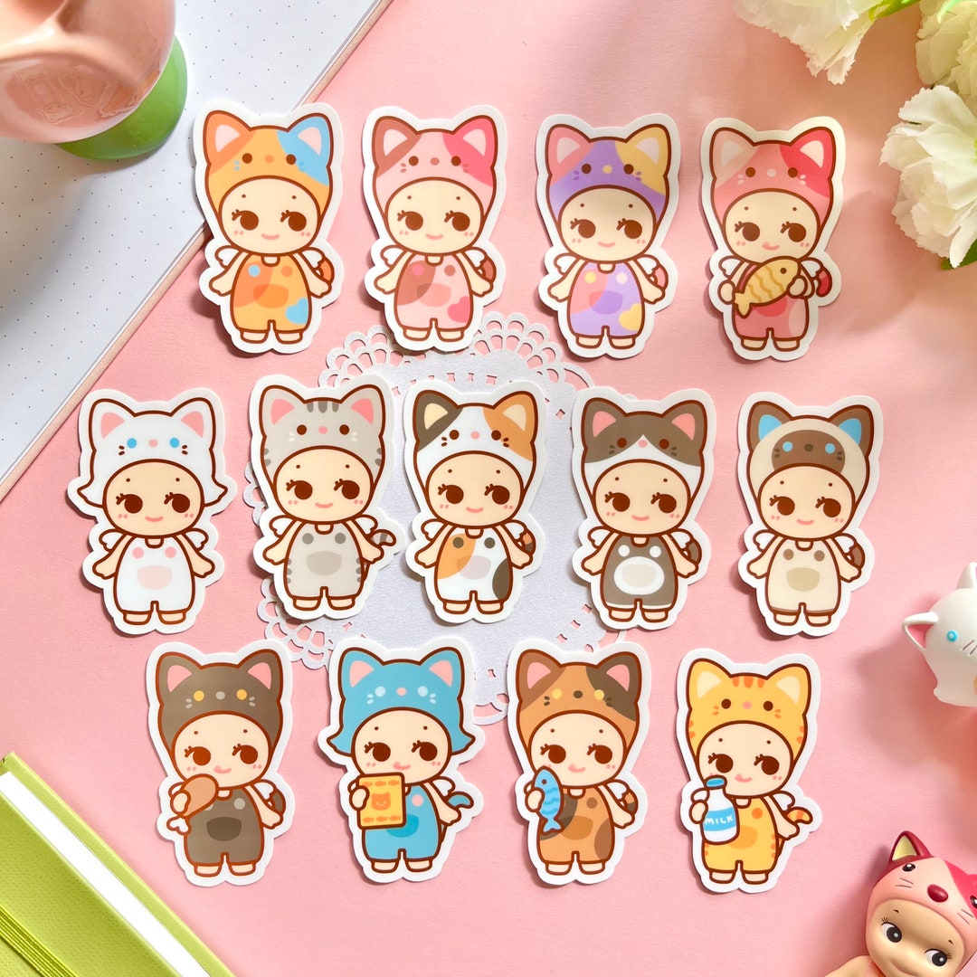 Cat Life Sonny Angel Sticker | Journal, Laptop, Bottle, Planner Sticker ...
