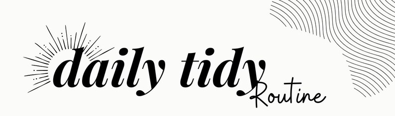 Daily Tidy Checklist Printable | Simple 10 Minute Reset Routine | Cozy ...