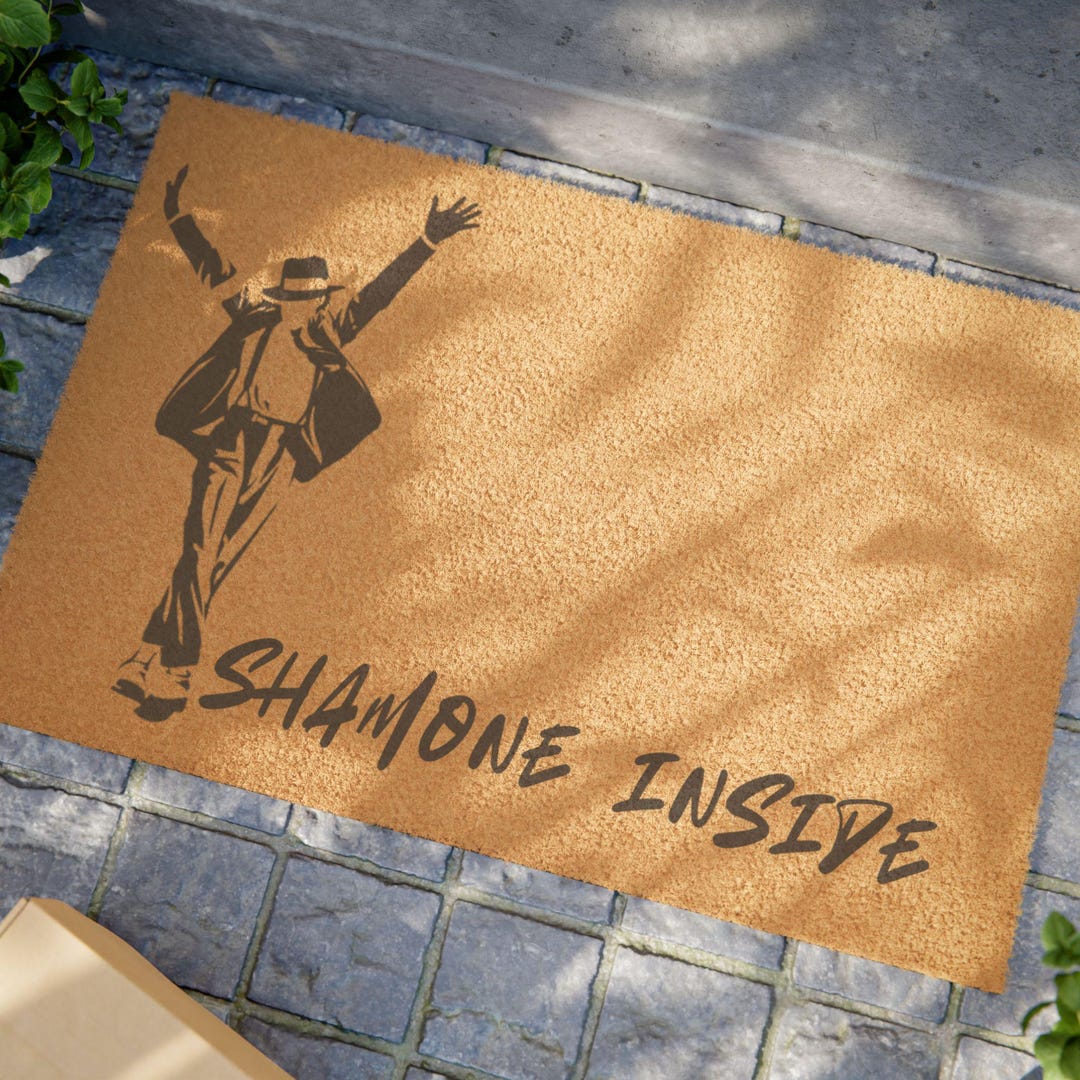 Michael Jackson Inspired Doormat | Funny Welcome Mat | Pop Legend Home ...