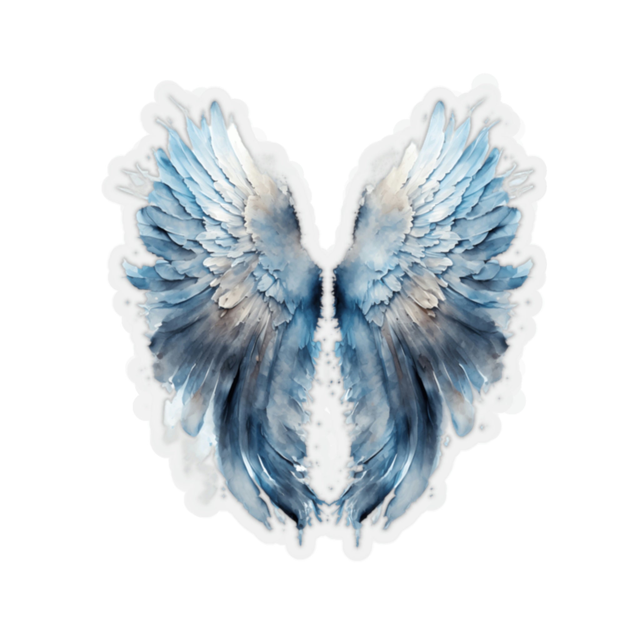 Blue Angel Wings Decal - Etsy