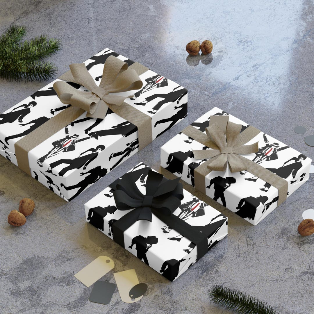 Michael Jackson Inspired Wrapping Paper, Retro MJ Fan Gift, King of Pop ...