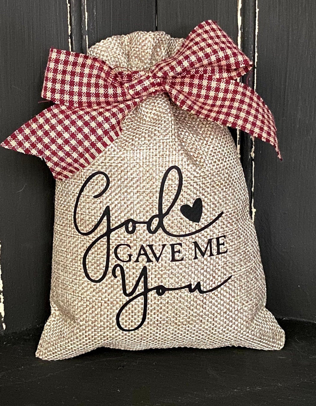 God Gave Me You Mini Burlap Sack - Etsy