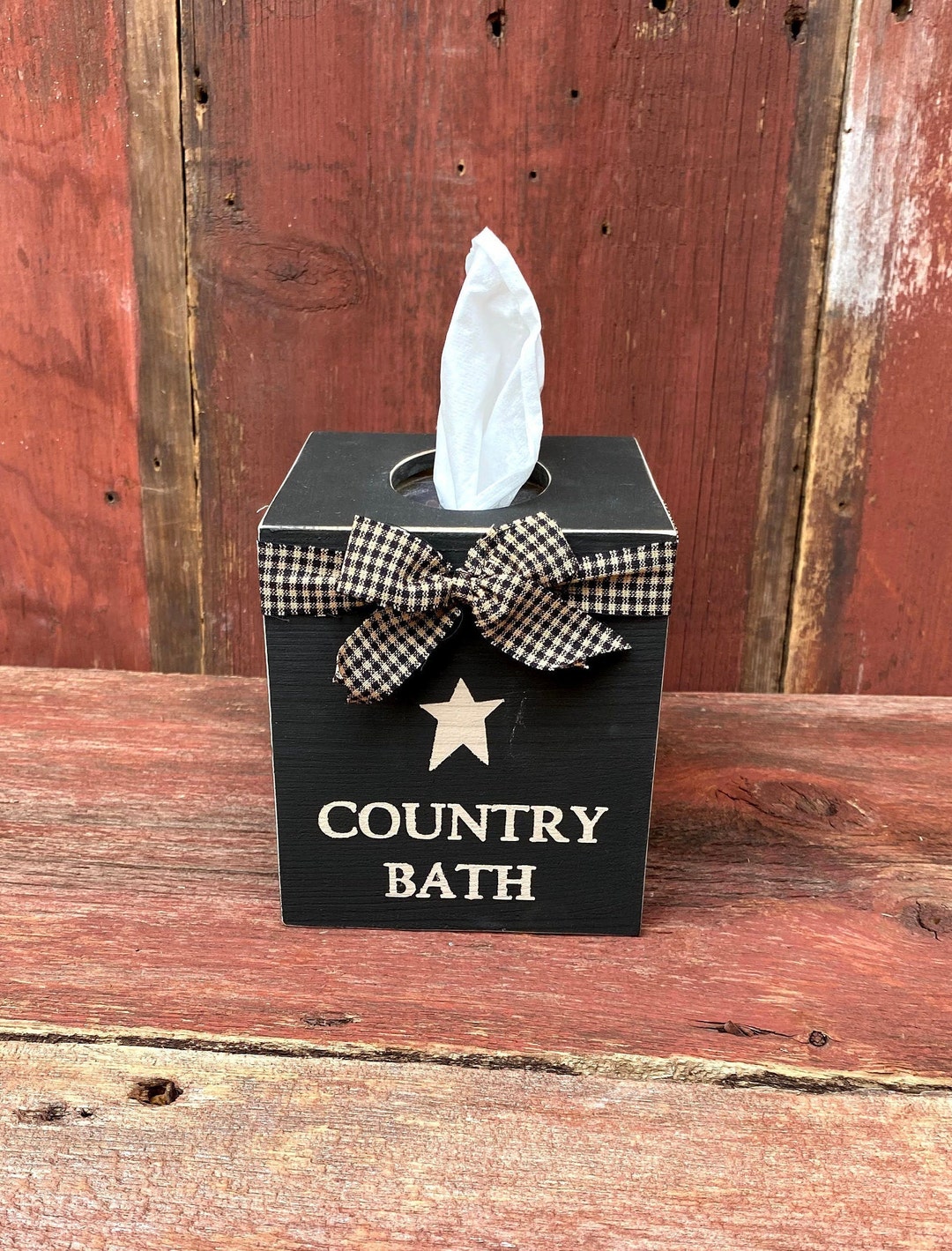 Country Bath Tissue Box Cover - Etsy