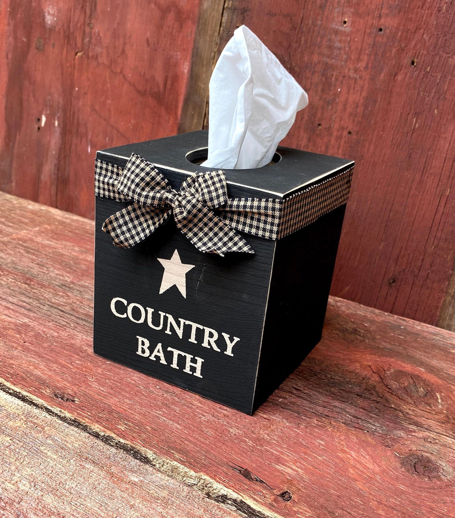 Country Bath Tissue Box Cover - Etsy