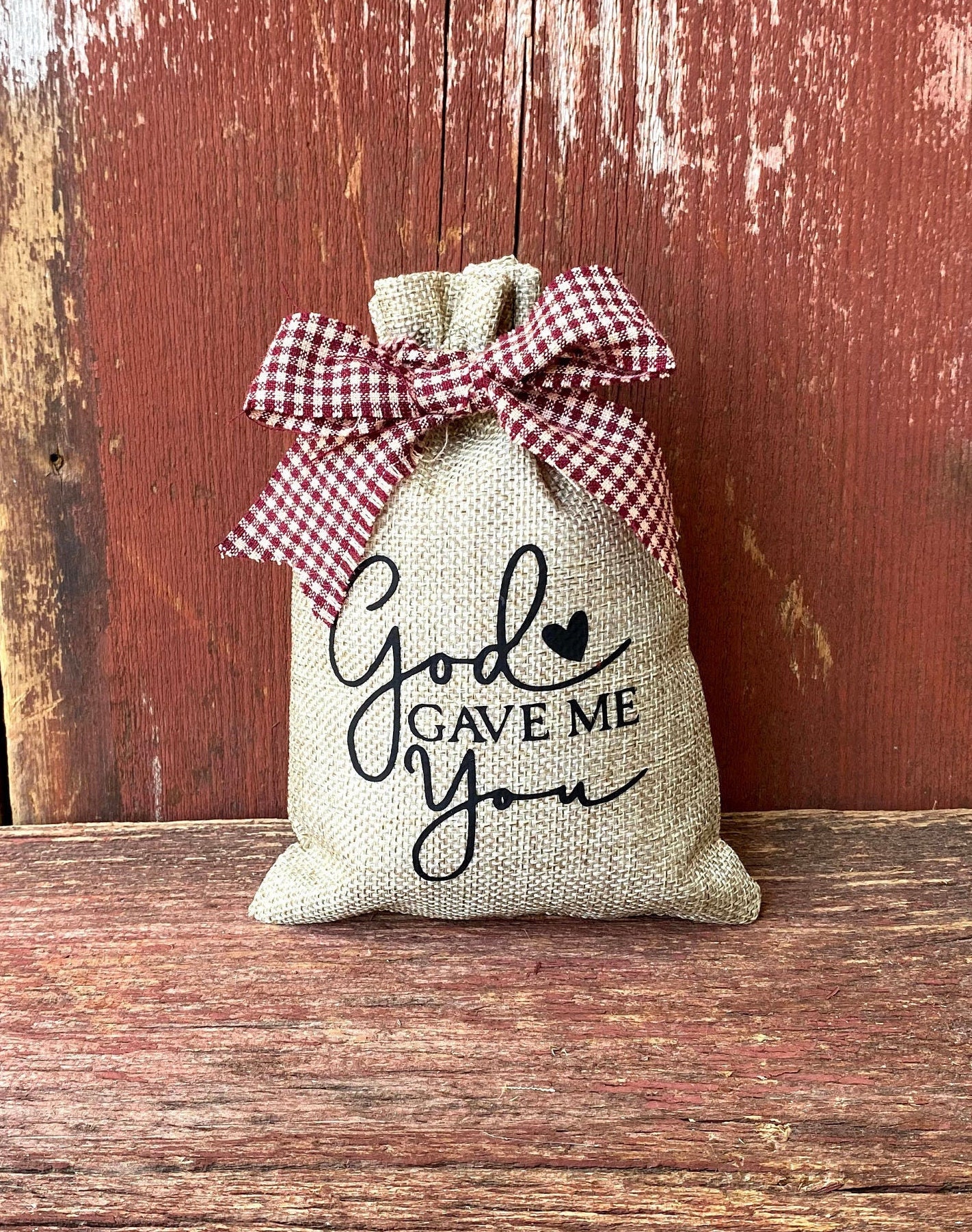 God Gave Me You Mini Burlap Sack - Etsy